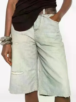 HAIKURE Printed Belt Shorts