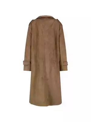 THE FRANKIE SHOP Double-breasted Coat - Brown