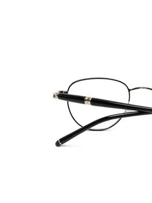 Montblanc Round-frame Glasses - Black