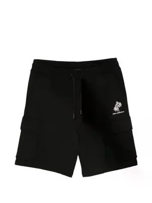 Karl Lagerfeld Embroidered Palm Tree Cargo Shorts