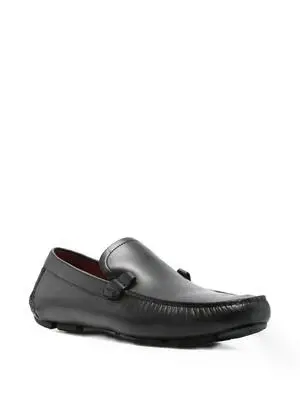 FERRAGAMO Leather Loafers - Black
