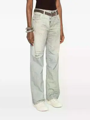 HAIKURE Printed Belt Trousers