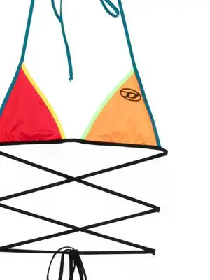 DIESEL® Logo Detail Triangle Bikini Top