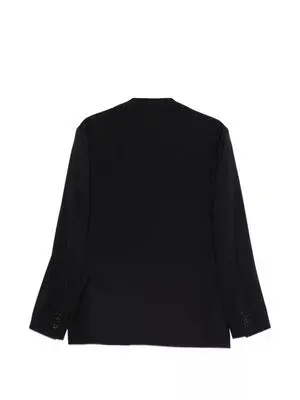 Corneliani Button Virgin Wool Blazer - Blue