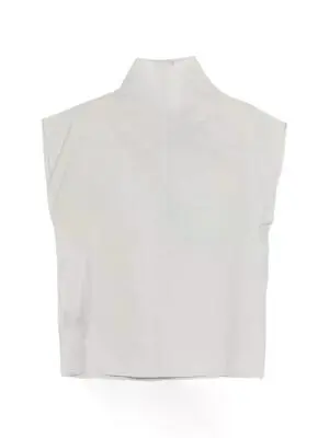 Soeur High-neck Blouse - Grey