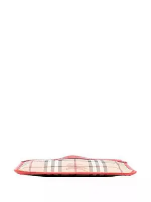 Burberry Haymarket Check Coated Canvas Pouch