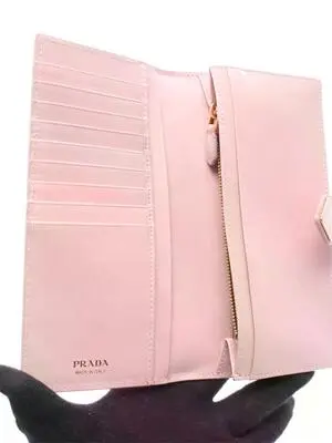 Prada 2010-2025 Saffiano Wallet Long Wallets