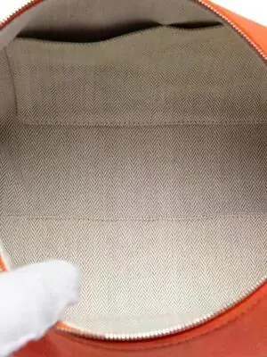 Hermès Toile Bride A Brac Case Vanity Bag - Orange