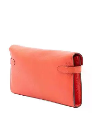 Hermès 2018 Epsom Kelly Longue Wallet - Orange