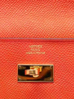 Hermès 2018 Epsom Kelly Longue Wallet - Orange