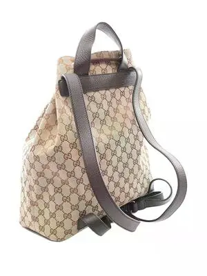 Gucci Gg Canvas Drawstring Backpack