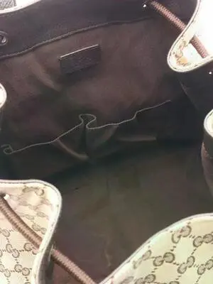 Gucci Gg Canvas Drawstring Backpack