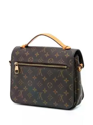 LOUIS VUITTON 2016 Monogram Pochette Metis Satchel - Brown