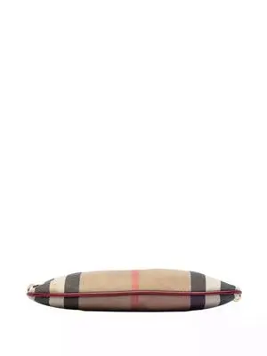 Burberry House Check Canvas Derby Peyton Crossbody Bag - Brown