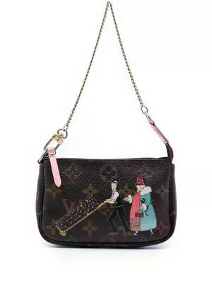 LOUIS VUITTON 2011 Monogram Illustre Mini Pochette Accessories Handbag - Brown