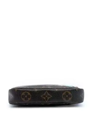 LOUIS VUITTON 2011 Monogram Illustre Mini Pochette Accessories Handbag - Brown