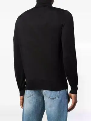Brunello Cucinelli Roll Neck Sweater - Black
