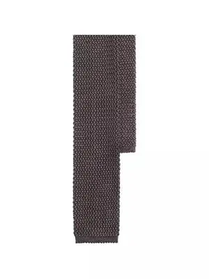 Ralph Lauren Purple Label Knit Neck Tie - Grey