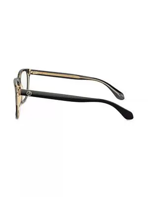 Giorgio Armani Square-frame Glasses - Black
