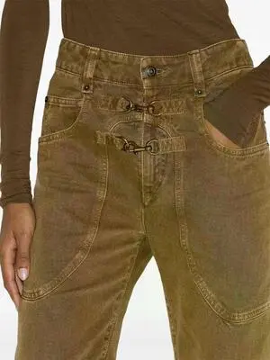 Isabel Marant Étoile Brinley Buckle Jeans - Brown