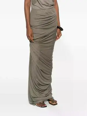 ENTIRE STUDIOS Draped Maxi Skirt - Neutrals