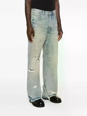 PURPLE BRAND P018 Destroyed Baggy Jeans