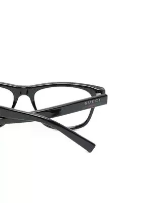 Gucci Rectangle-frame Glasses - Black