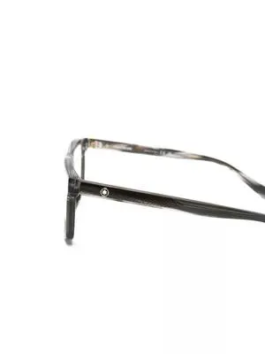 Montblanc Rectangle Frame Eyeglasses - Grey