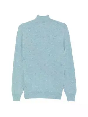 GRAN SASSO Zip-fastening Long-sleeve Sweater - Blue