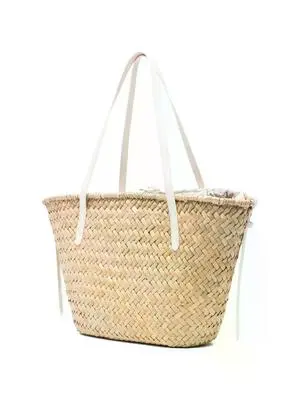 COCCINELLE Woven Drawstring Shoulder Bag