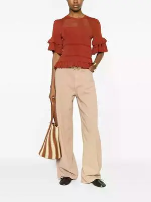 TWINSET Ruffled Knit Top