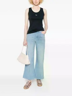 Maison Kitsuné Emblem Ribbed Tank Top