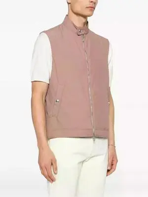 Eleventy Zip Pocket Gilet - Pink