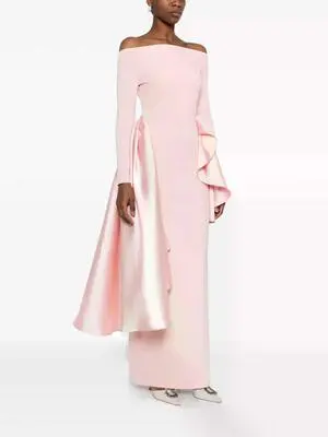 Solace London Long Sleeve Maxi Dress - Pink
