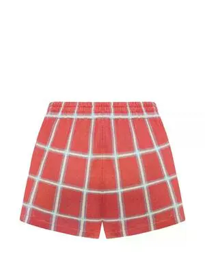 Guest In Residence Checked Shorts With Button Detail