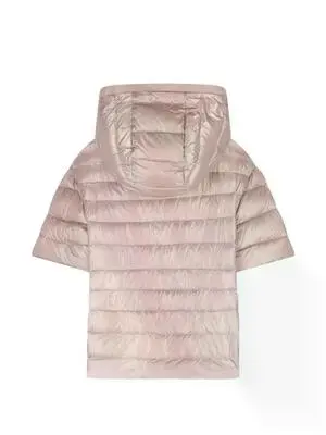 Herno Short-sleeve Hooded Quilted Coat - Pink