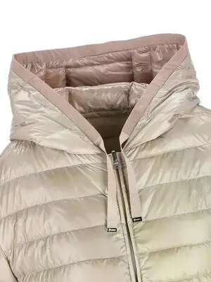 Herno Short-sleeve Hooded Quilted Coat - Pink