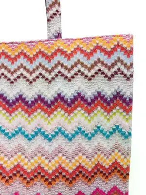 Missoni Zig Zag Top Handle Bag - Pink