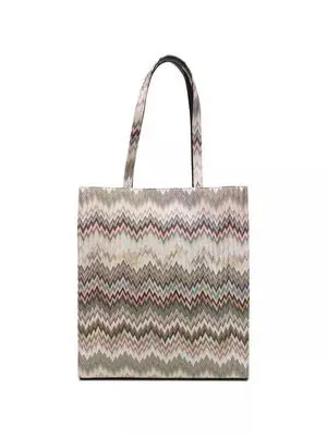Missoni Zigzag Pattern Shoulder Bag - Brown
