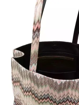 Missoni Zigzag Pattern Shoulder Bag - Brown