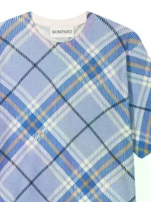 Eric Bompard Tartan-print T-shirt - Blue