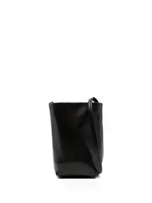 THE ROW Leather Bucket Bag - Black