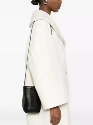 THE ROW Leather Bucket Bag - Black