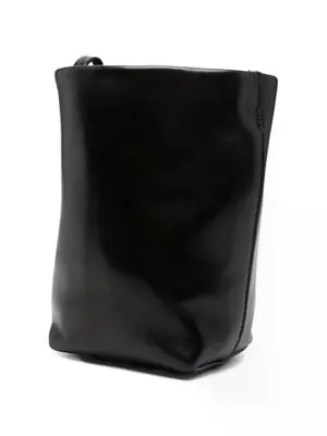 THE ROW Leather Bucket Bag - Black