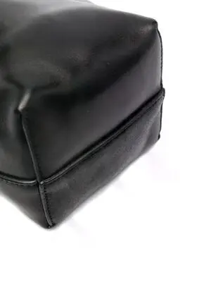 THE ROW Leather Bucket Bag - Black