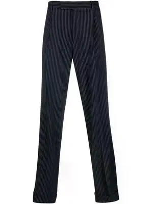 PT TORINO Pinstripe Straight-leg Trousers