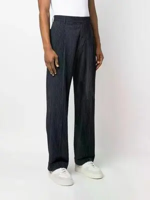 PT TORINO Pinstripe Straight-leg Trousers
