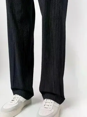 PT TORINO Pinstripe Straight-leg Trousers