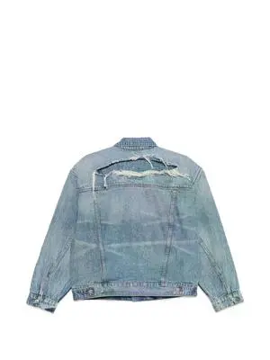 Alexander Wang Logo Distressed Jacket