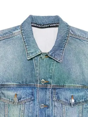 Alexander Wang Logo Distressed Jacket